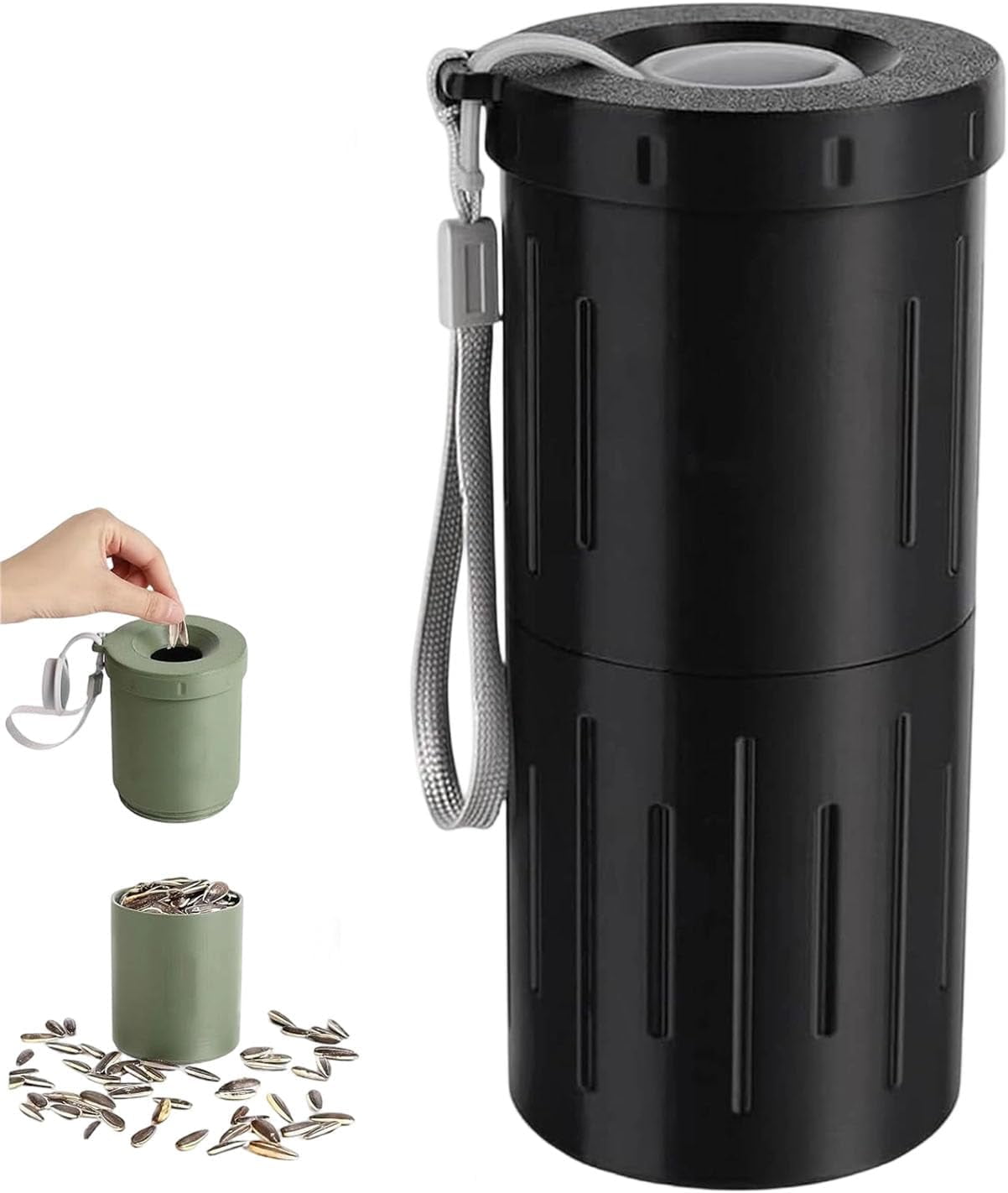 Sunflower Seed Spit Cup Portable – 3D Printed with Shell Storage & Seed ...