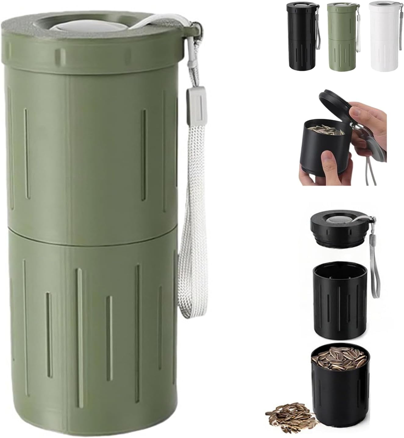 Sunflower Seed Spit Cup Portable – with Seed Storage & Shell Disposal ...