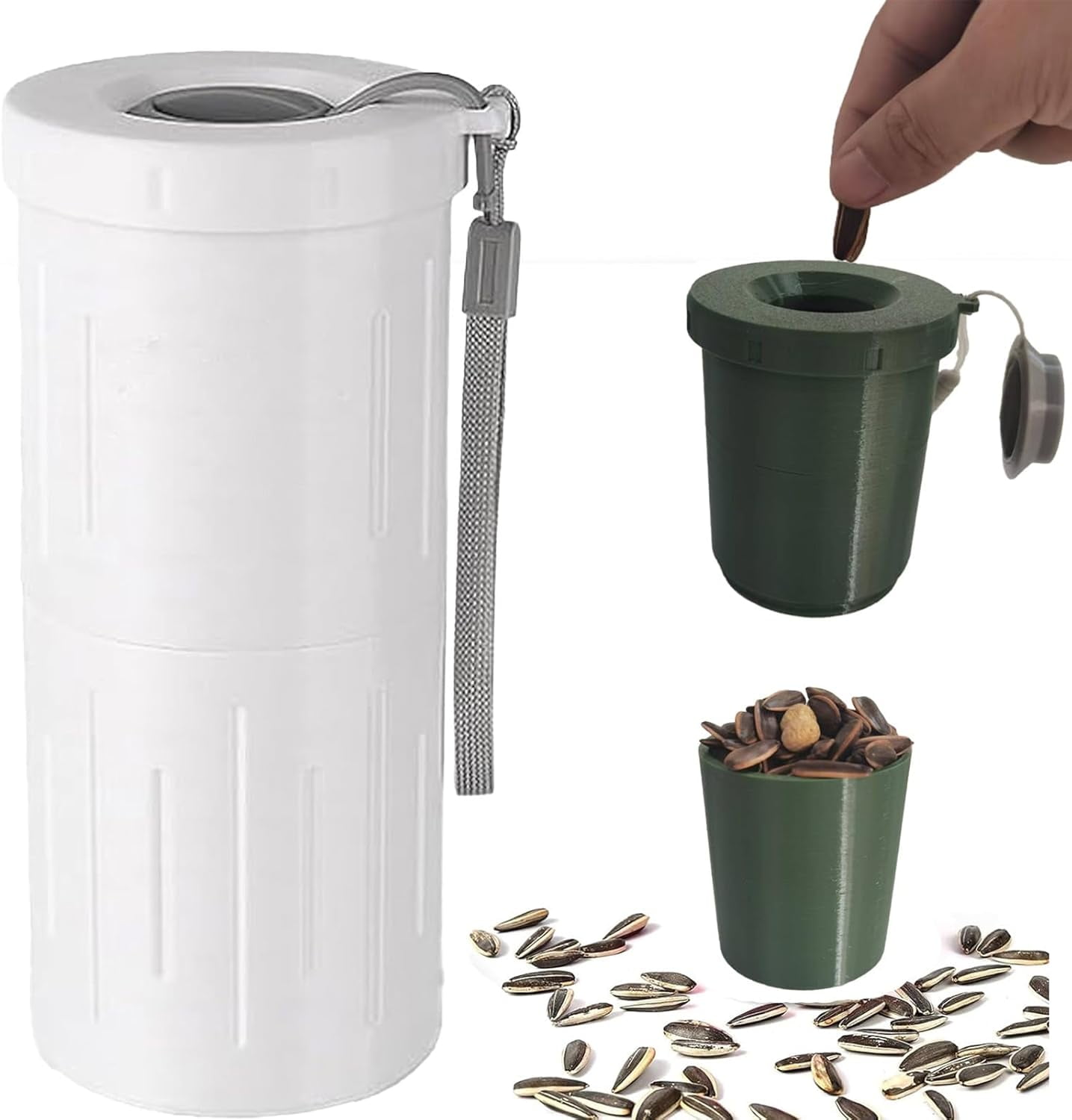 Sunflower Seed Spit Cup, with Seed Storage & Shell Disposal. 3D Printed ...