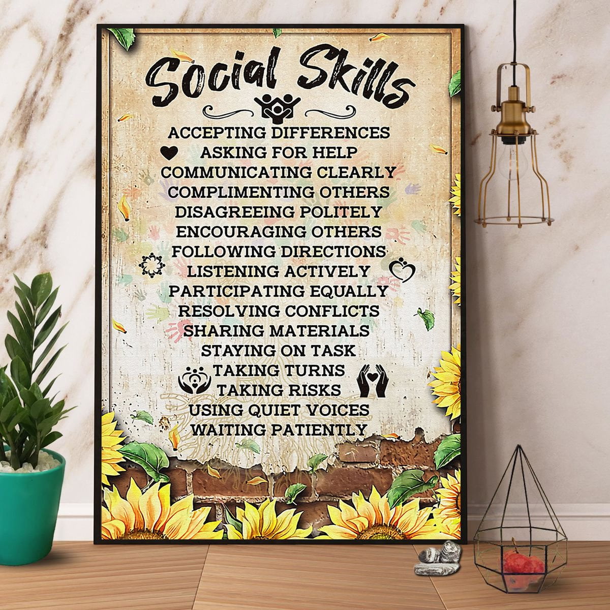 Sunflower Social Worker Social Skills Accepting Differences Paper ...