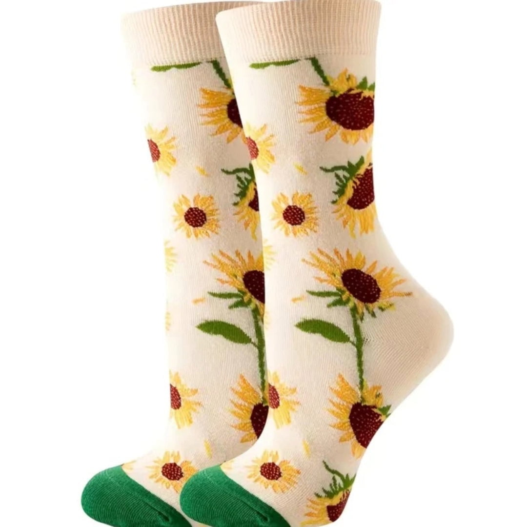 Sunflower Socks from the Sock Panda (Adult Medium - Women's Shoe Sizes ...