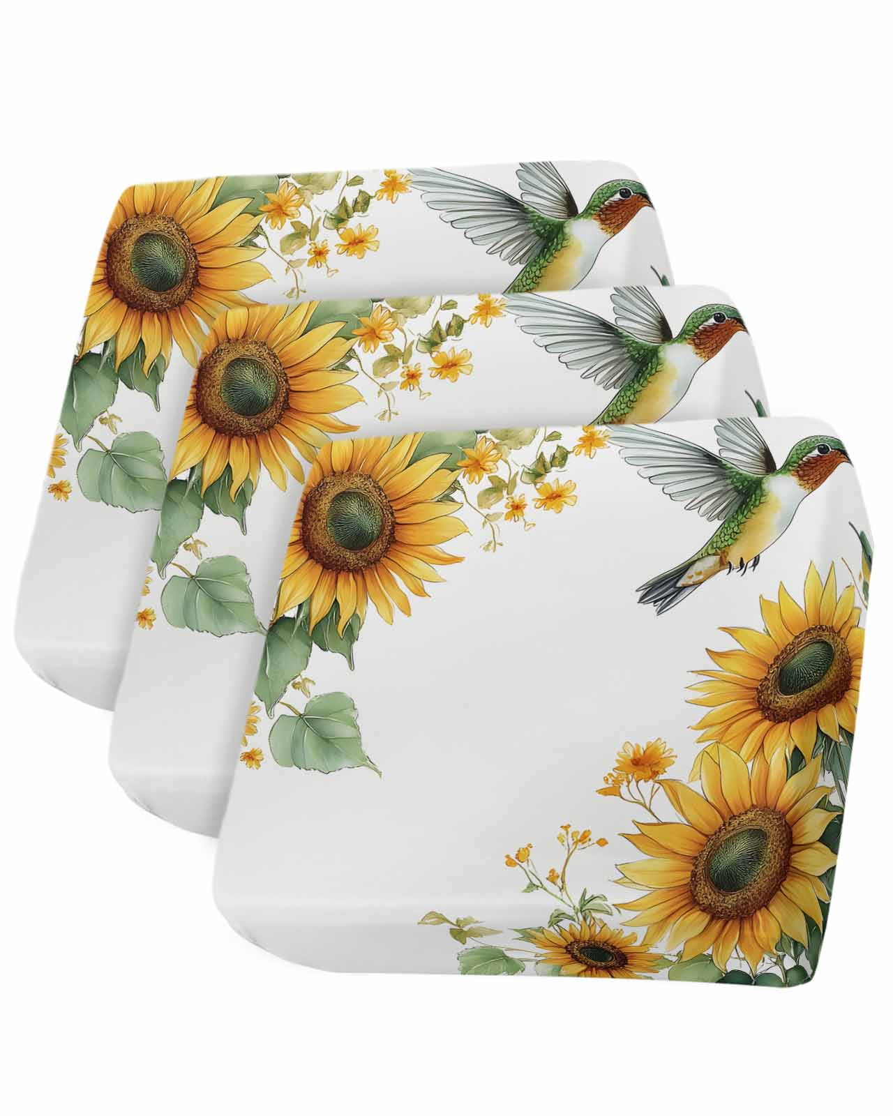 Sunflower Sofa Couch Cushion Covers Washable, Removable Stretchable ...