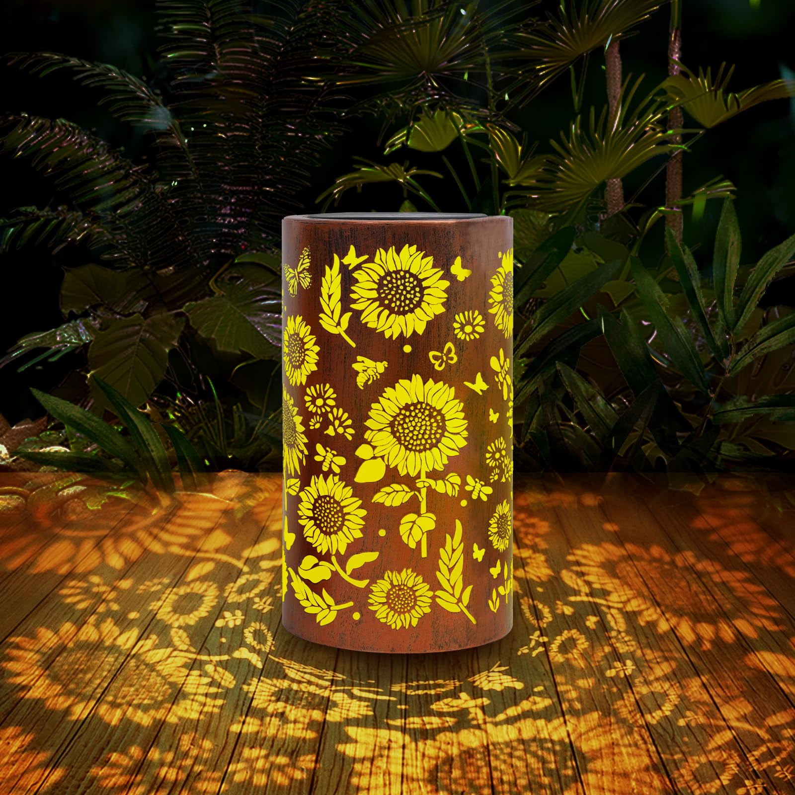 Sunflower Solar Lanterns Outdoor MMF7 Waterproof Hanging Solar ...