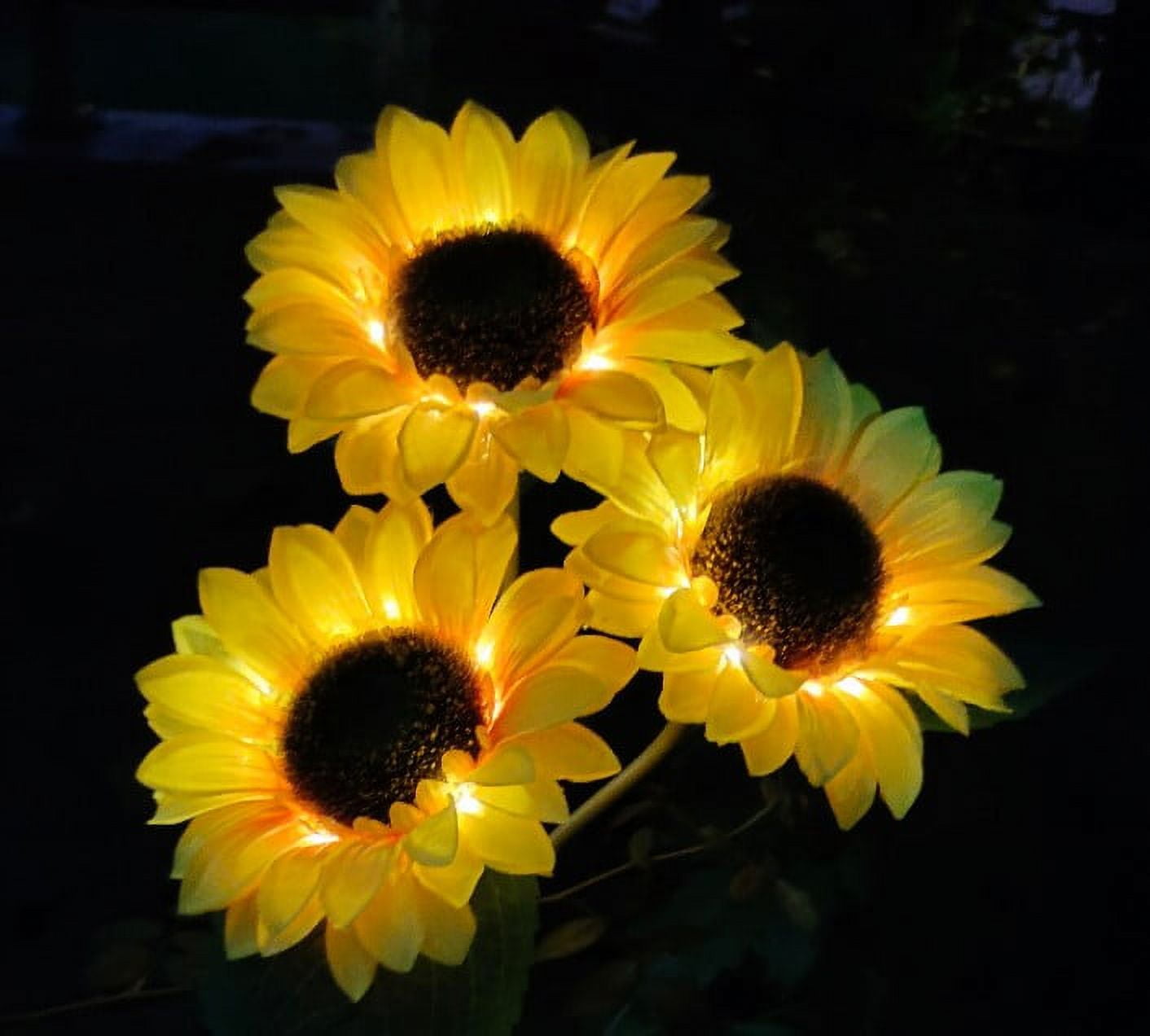 Sunflower Solar Lights Outdoor - Waterproof Solar Flower Lights for ...