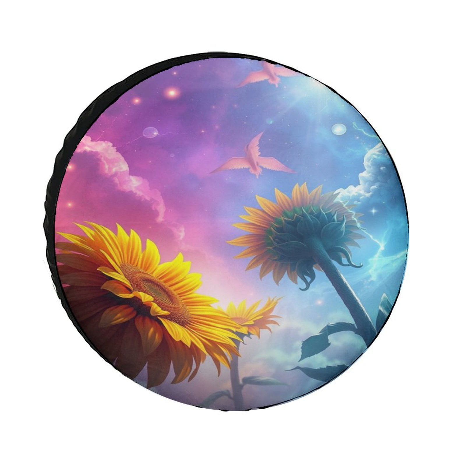 Sunflower Spare Tire Cover Weatherproof Wheel Camper Protectors ...