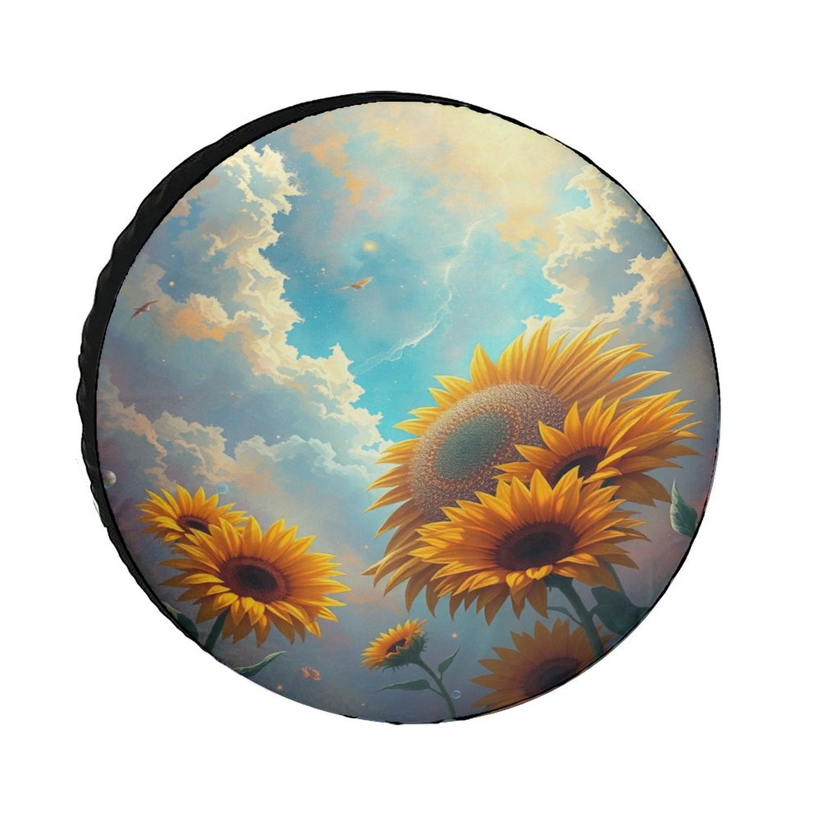 Sunflower Spare Tire Cover Weatherproof Wheel Camper Protectors ...