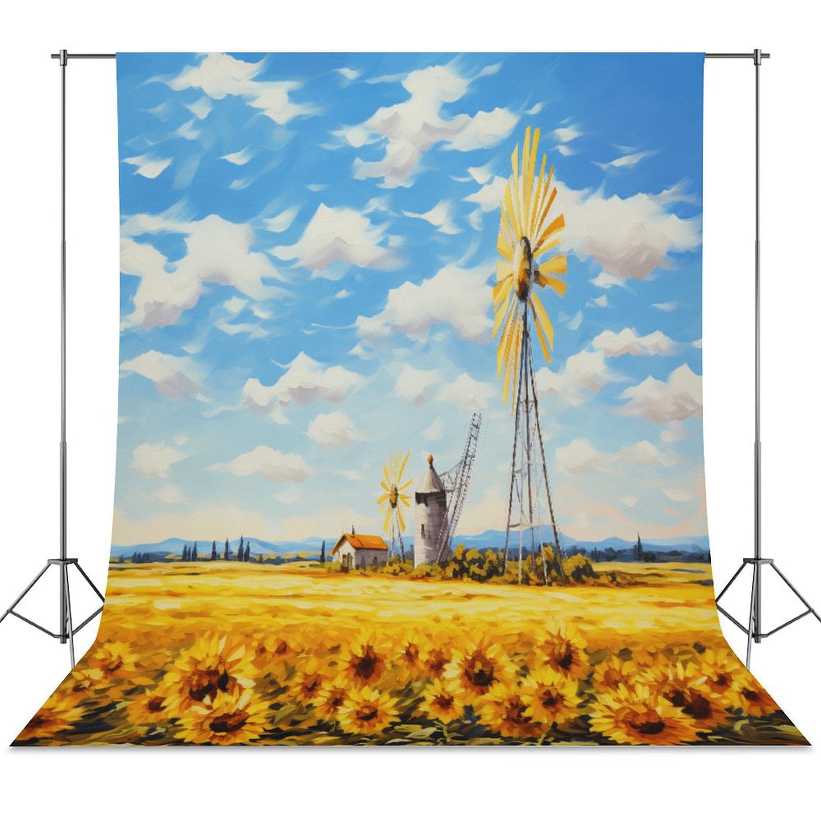 Sunflower Spring Wall Backdrop Background Floral Backdrops 5x7FT ...