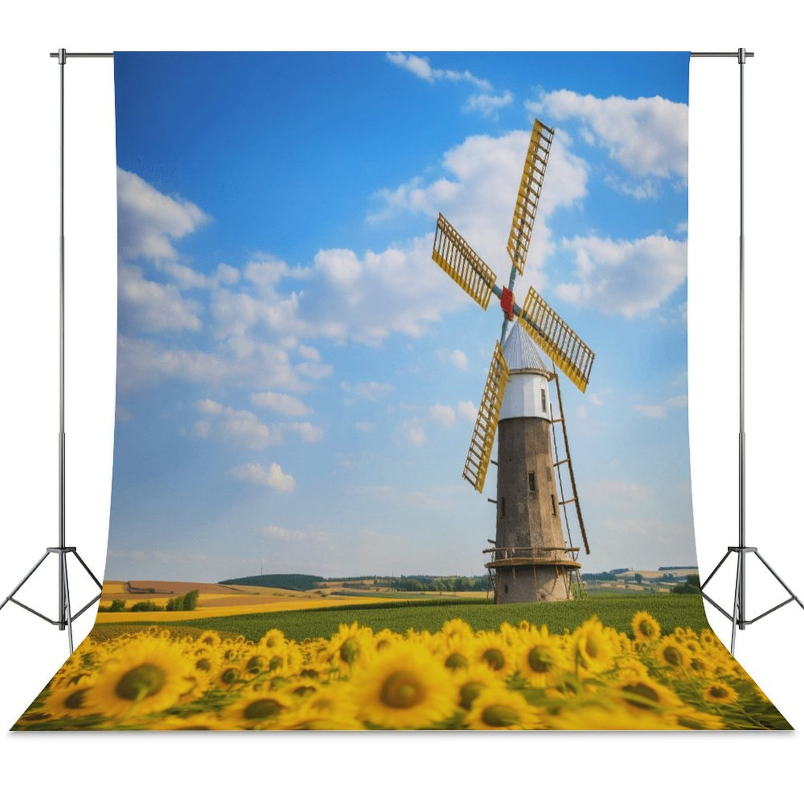 Sunflower Spring Wall Backdrop Background Floral Backdrops 5x7FT ...