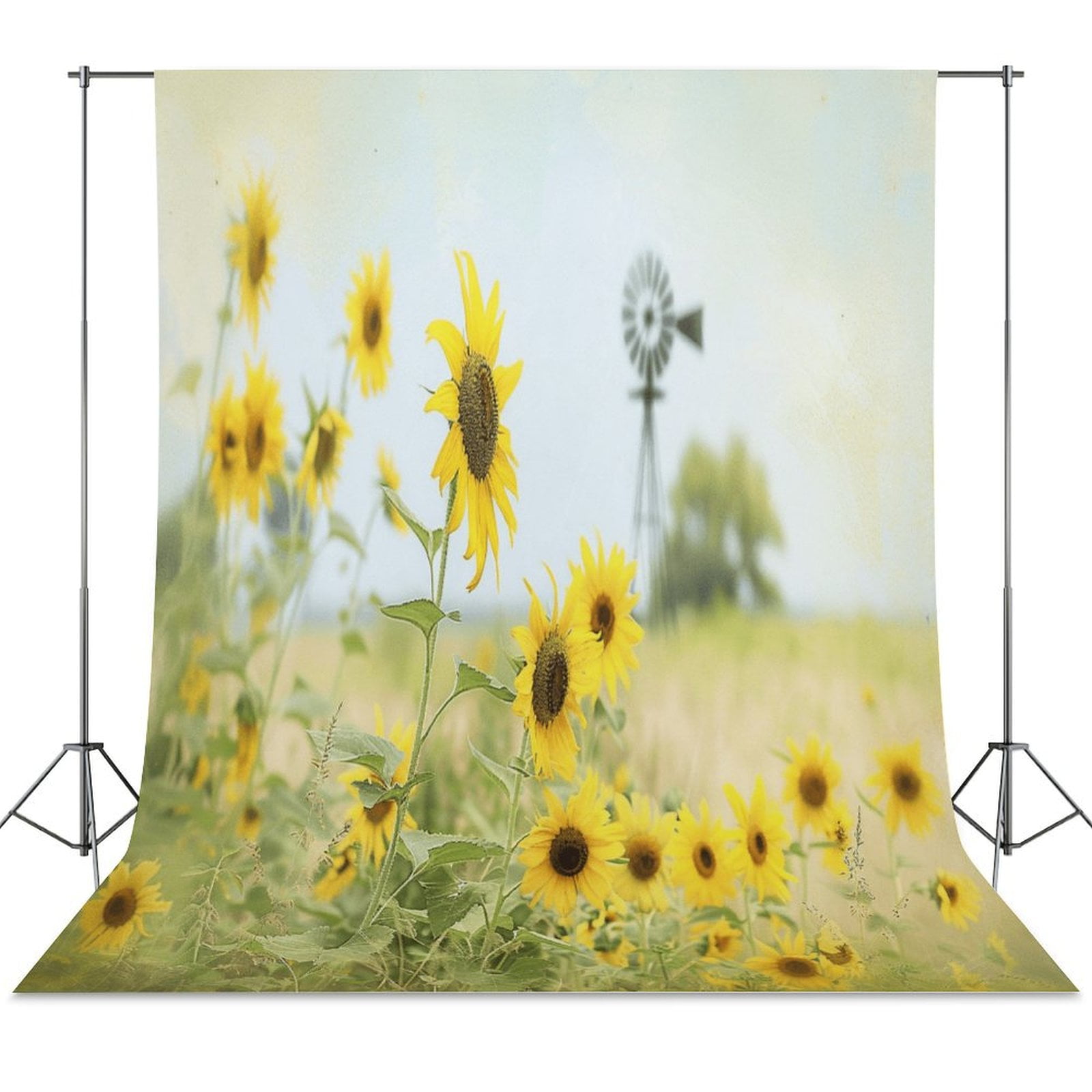 Sunflower Spring Wall Backdrop Background Floral Backdrops 5x7FT ...