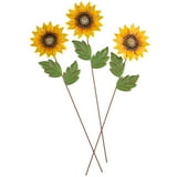 Sunflower Stakes, Set of 3 by Maple Lane Creations - Walmart.com
