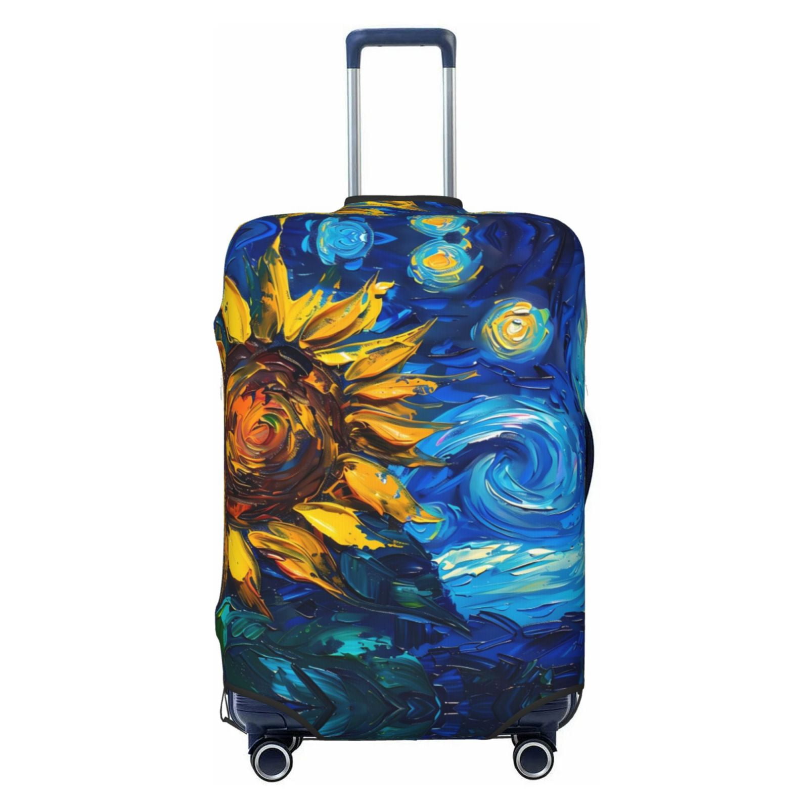 Sunflower Starry Night Vibes Luggage Cover, Suitcase Cover for Luggage ...