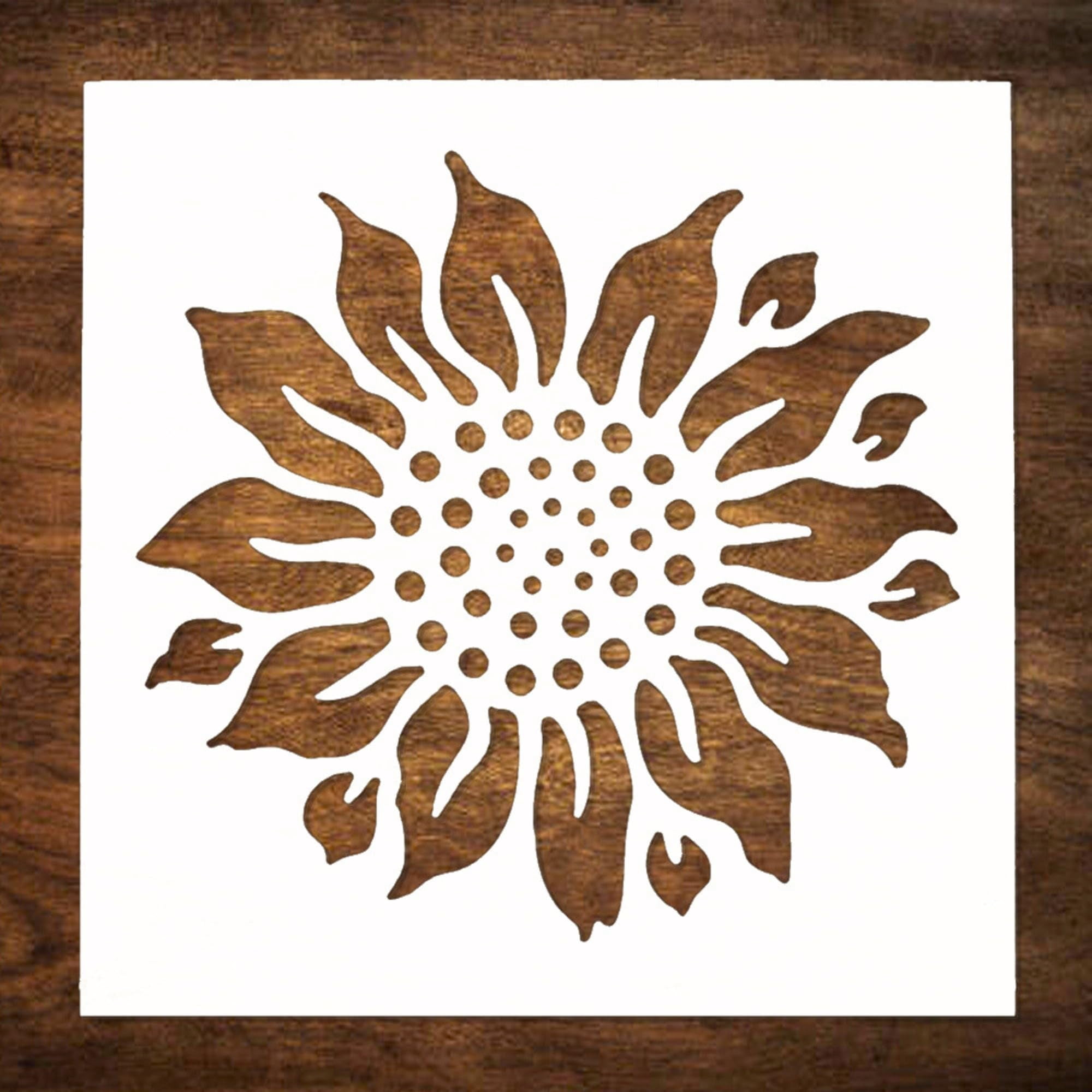 Sunflower Stencil for Painting on Wood, Canvas, Paper, Fabric and ...