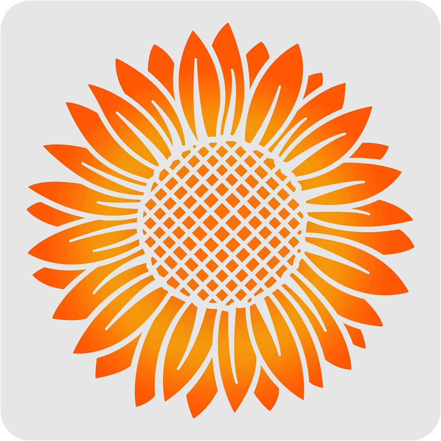 Sunflower Stencil Template 30x30cm/11.8x11.8inch Plastic Large Flower ...