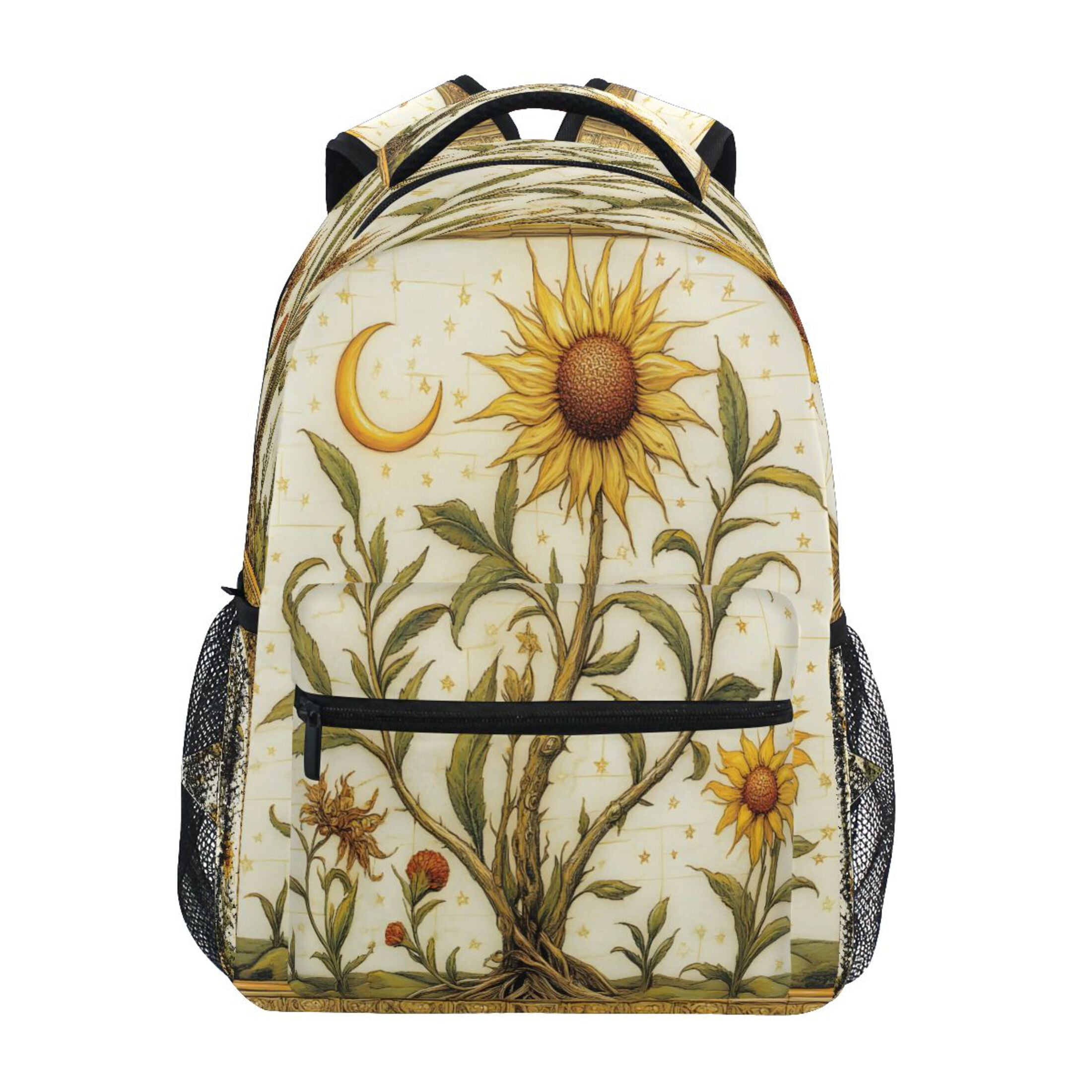 Sunflower Stylish Large Backpack 15L Self-Standing Durable Twill for ...