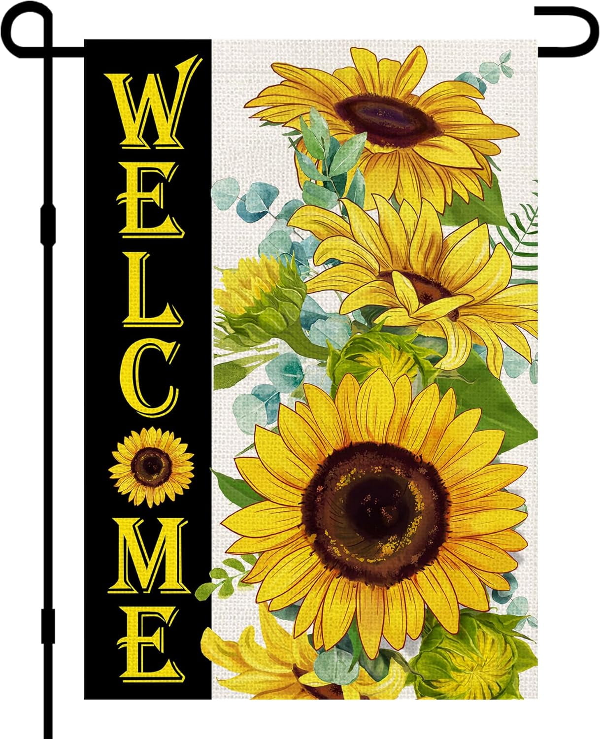 Sunflower Summer Garden Flags for Outside Double Sided Burlap, Sunshine ...