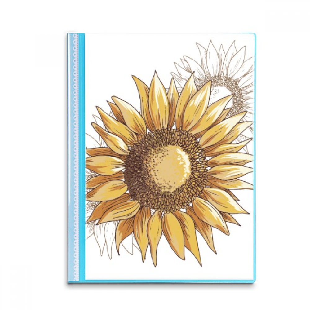 Sunflower Sunflower Flower Book Sheet Protectors Portfolio Binder ...