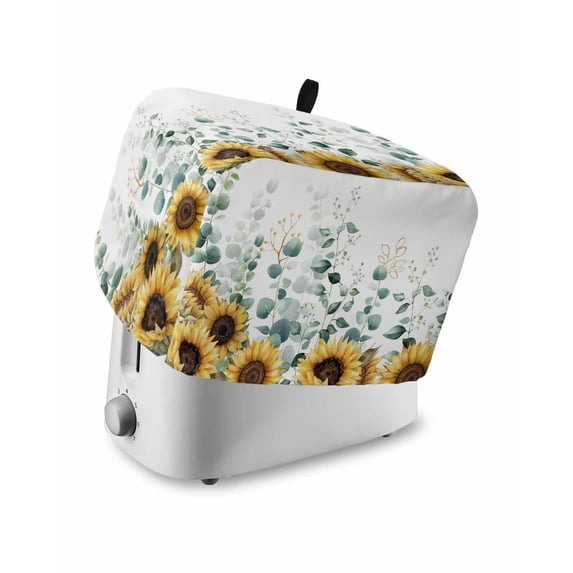 Sunflower Toaster Cover 4 Slice, Large Kitchen Appliance Covers, Yellow ...