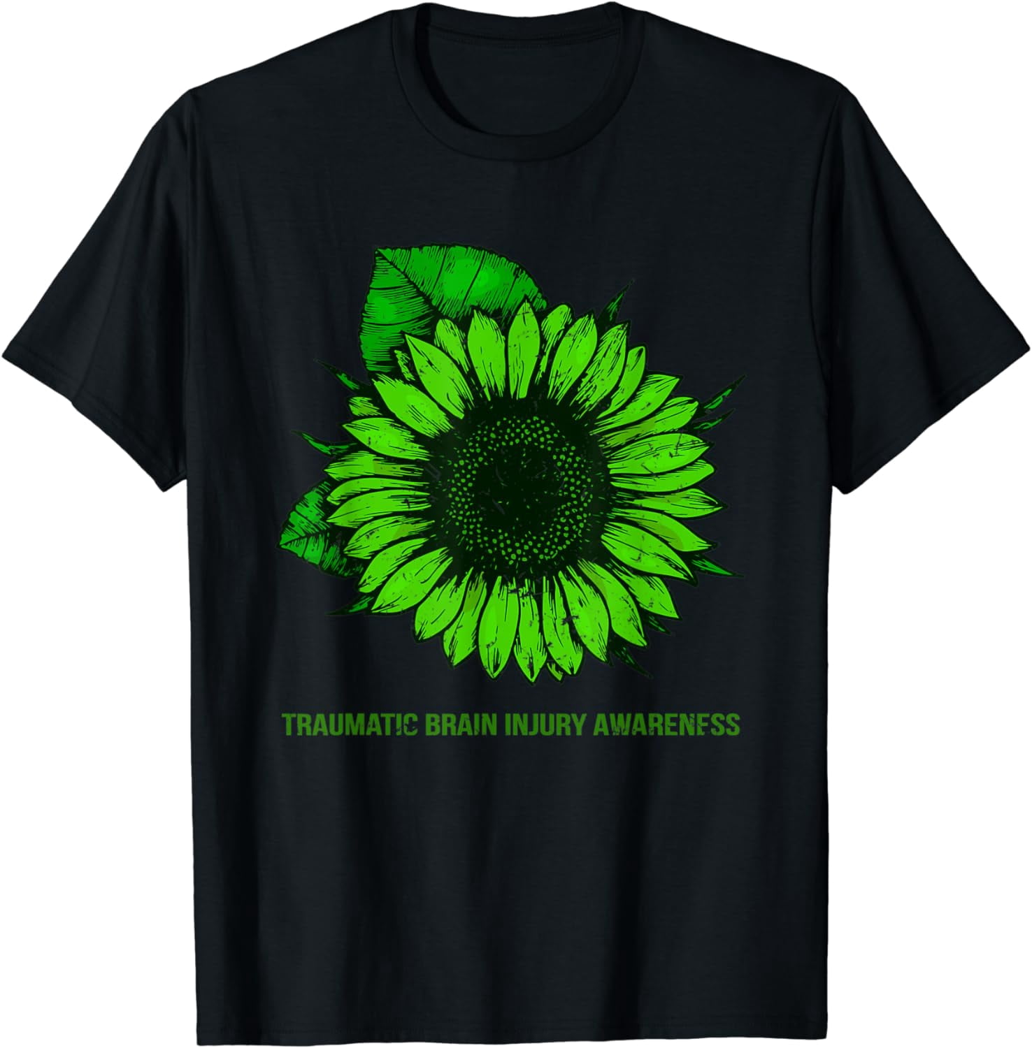 Sunflower Traumatic Brain Injury Awareness Costume Ribbon T-Shirt ...