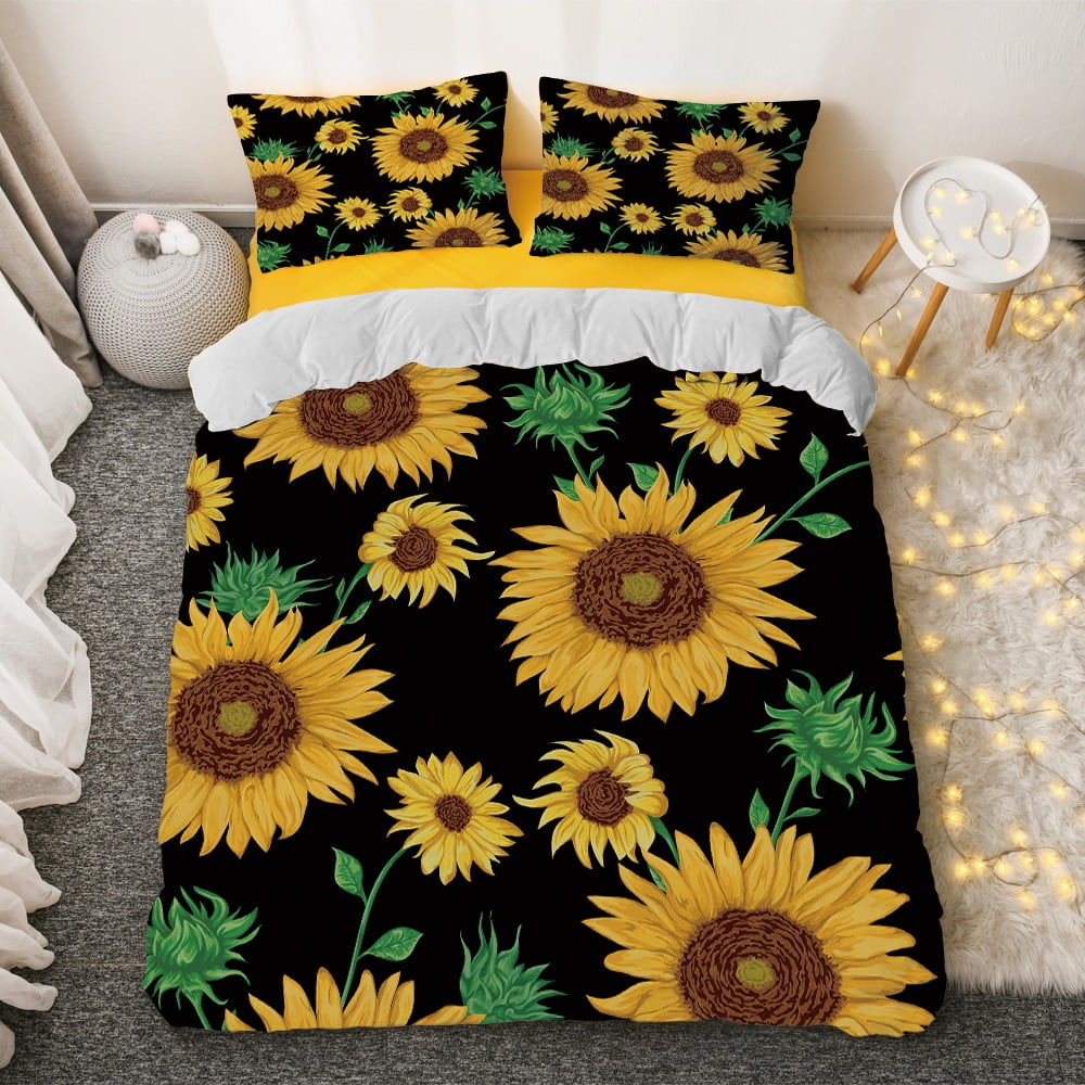 Sunflower Twin Comforter Twin/Twin Yellow Sunflower Bedding Cute Sun ...