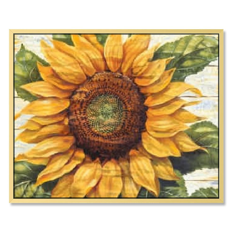 Sunflower Wall Decor Rustic Flower Canvas Pictures Decor Sunflower Wall ...
