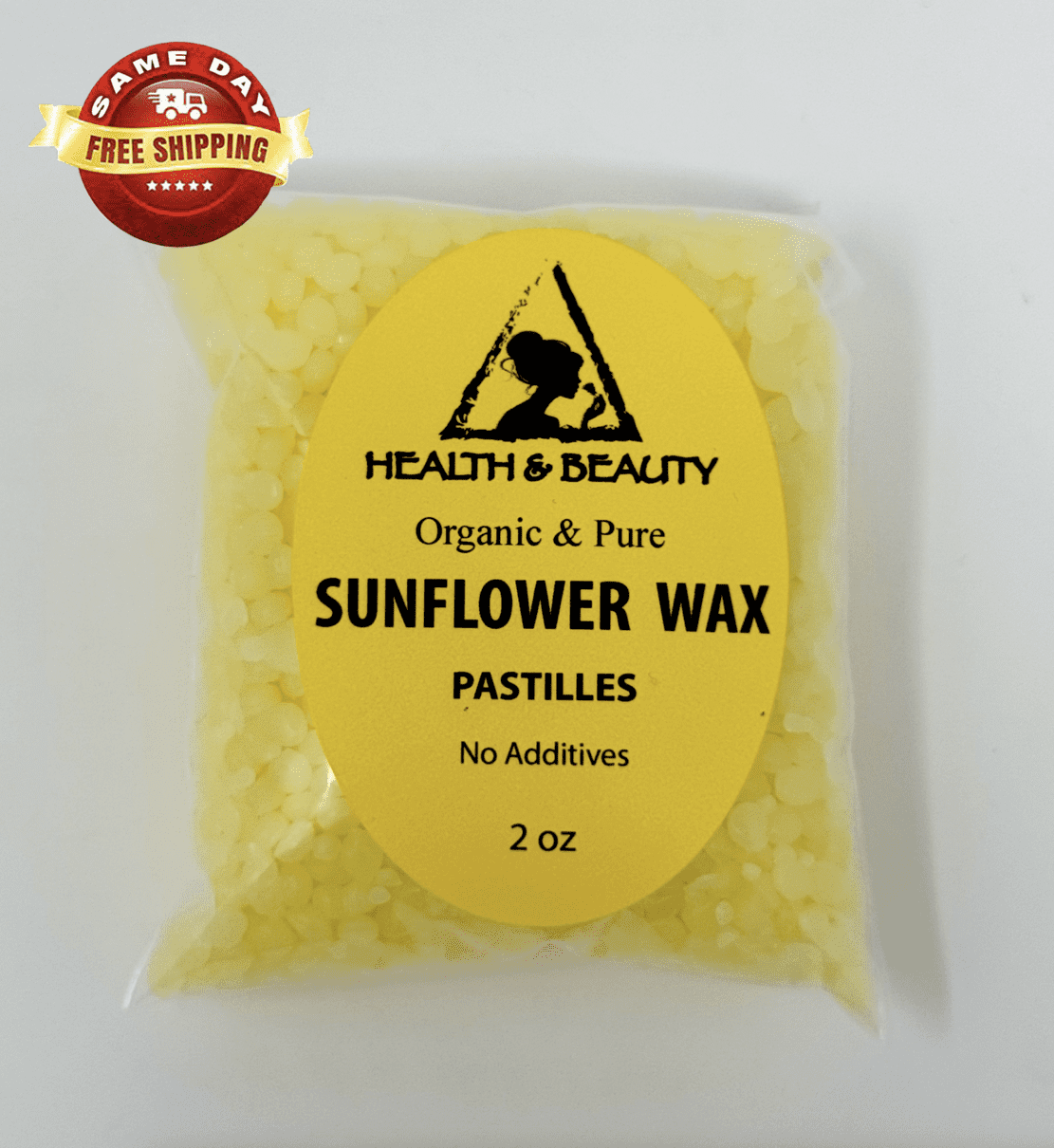Sunflower Wax Organic Vegan 100% Pure Pastilles Beads 2 oz - Walmart.com