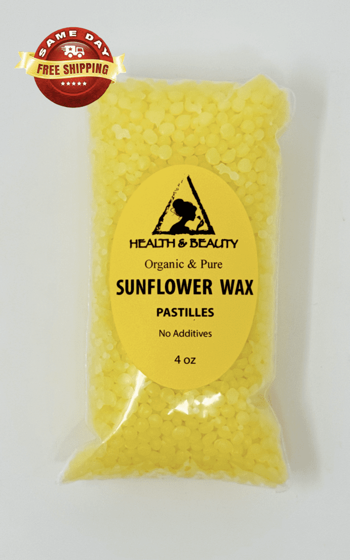 Sunflower Wax Organic Vegan 100% Pure Pastilles Beads 4 oz - Walmart.com