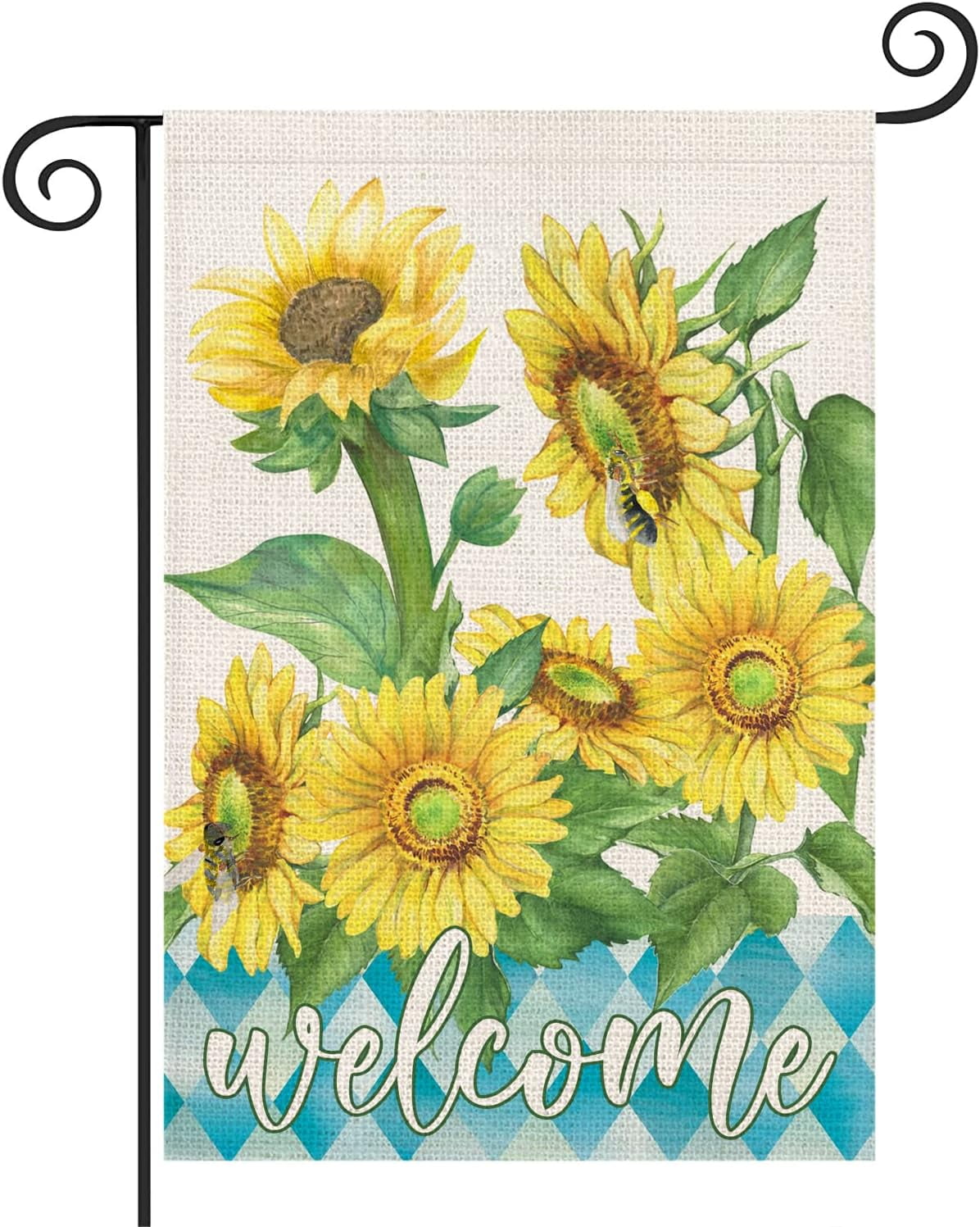 Sunflower Welcome Flag Garden Flag Double-Sided Yard Flags Small ...