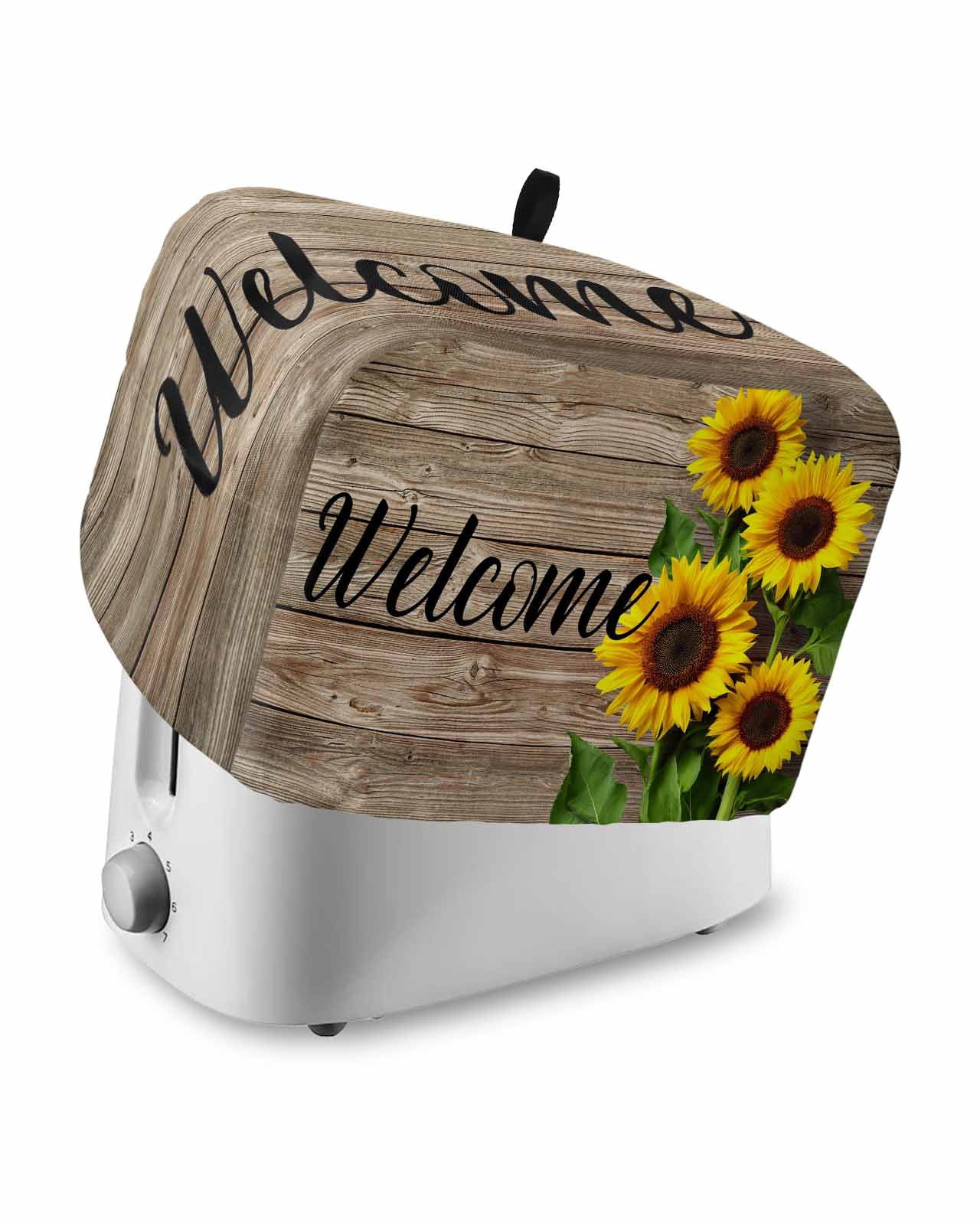 Sunflower Welcome Toaster Cover 2 Slice, Small Kitchen Appliance Covers ...
