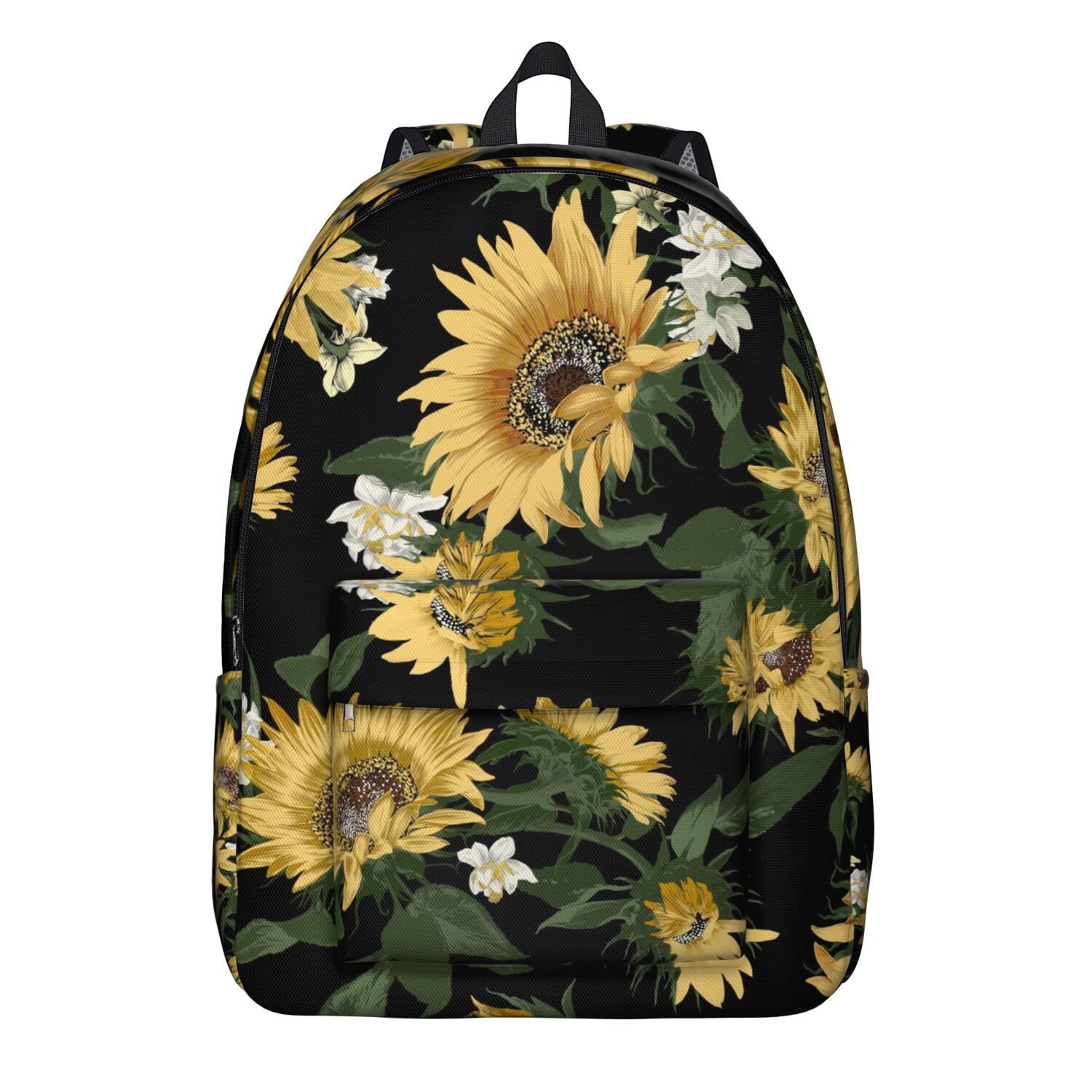 Sunflower & Wildflowers Backpack - Rustic Farmhouse Waterproof Daypack ...