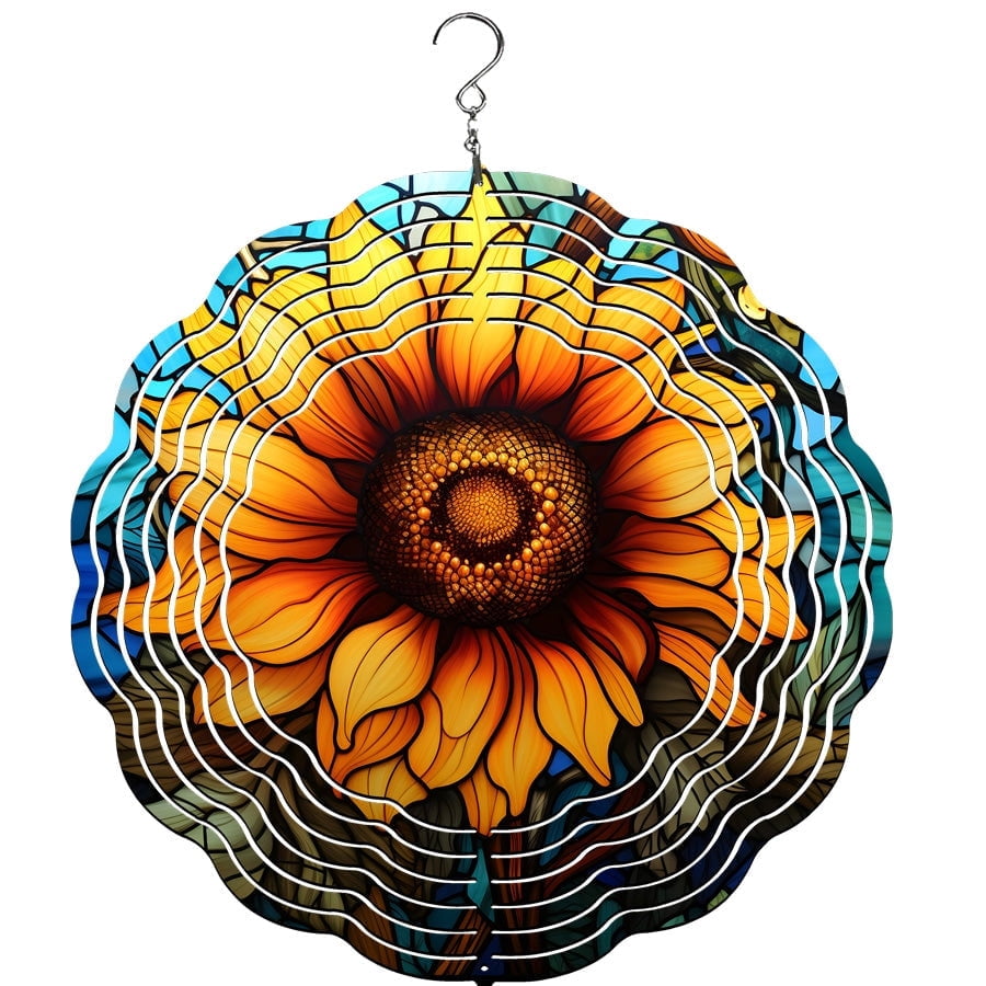 Sunflower Wind Spinner, Garden Décor, Yard Décor, Porch Decor - Walmart.com