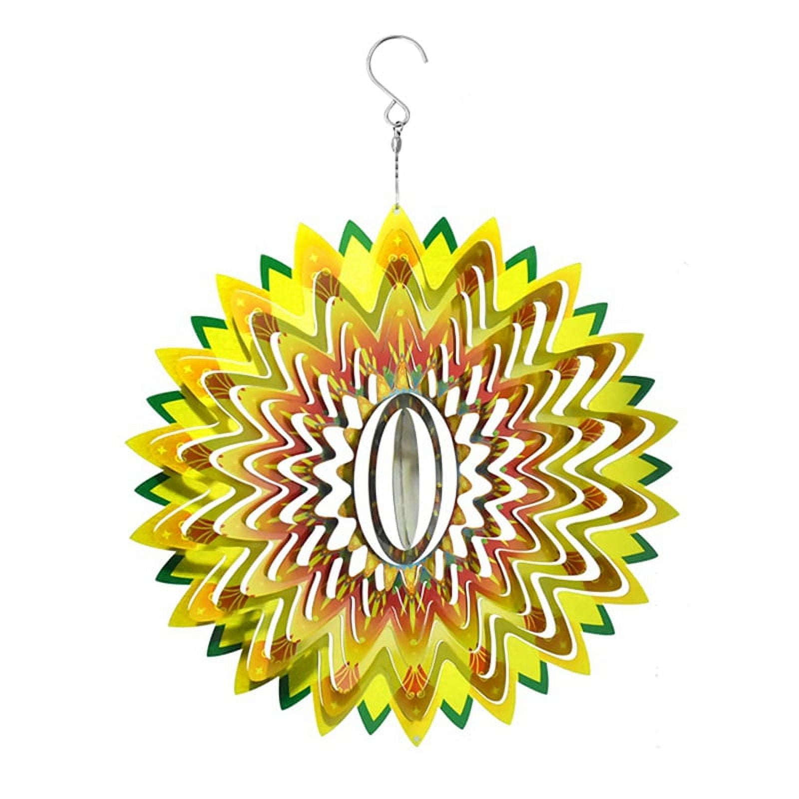 Sunflower Wind Spinners-12 Inches 3D Reflective Hanging Wind Spinners ...