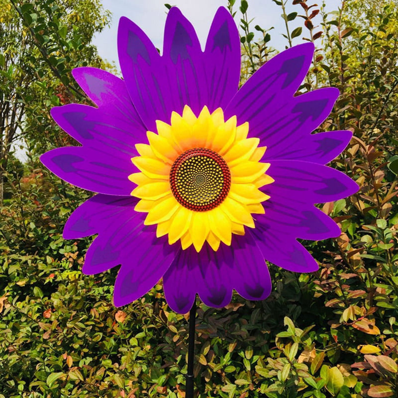 Sunflower Wind Spinners Yard and Garden Large Wind Spinner Outdoor Wind ...