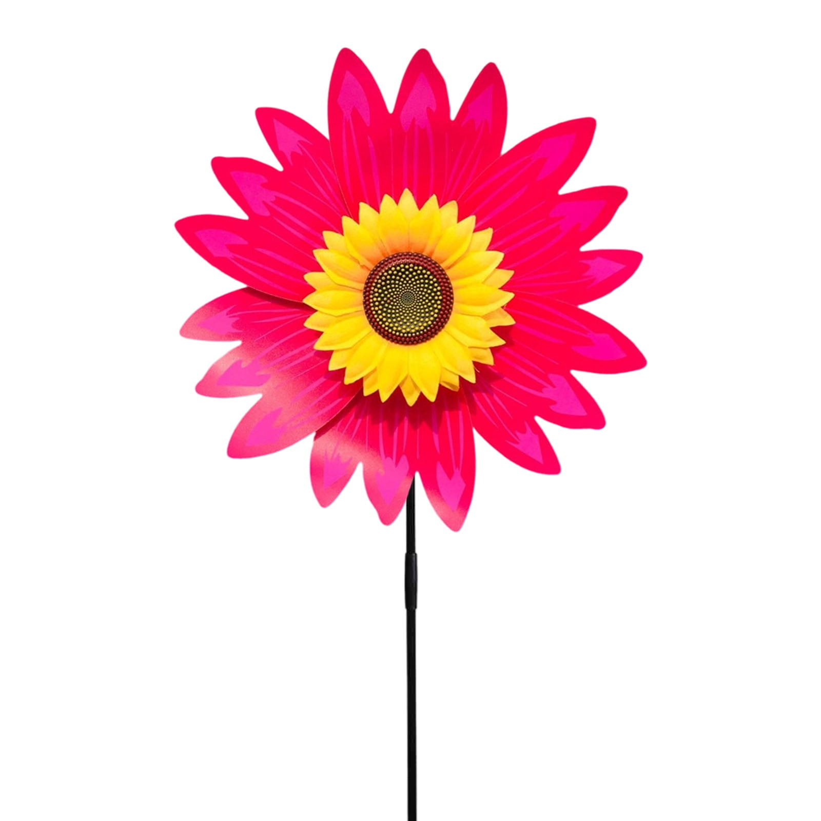 Sunflower Windmill Outdoor Garden Decor | 36CM Bidirectional Spinning ...