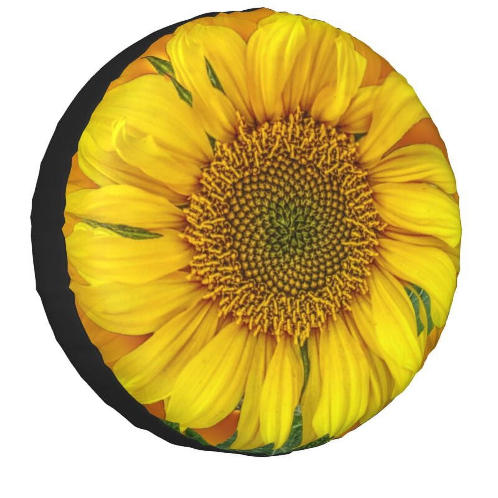 Sunflower With Stars Tire Cover 4WD 4x4 RV Floral Spare Wheel Protector ...