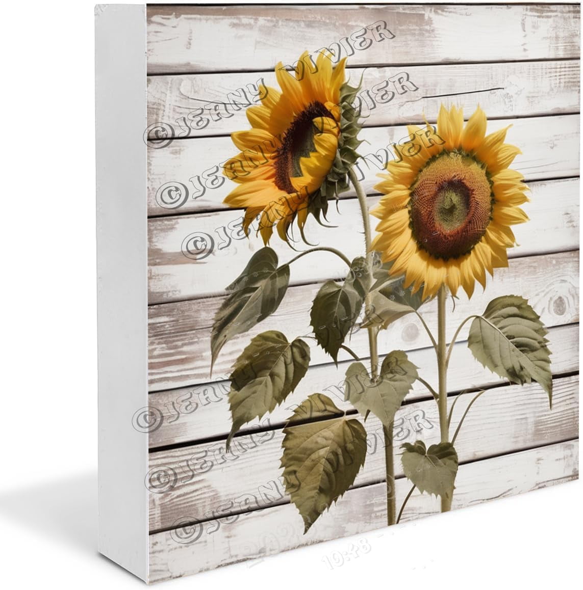 Sunflower Wooden Box Sign Sunflower Gifts Funny Kids Room Decor ...