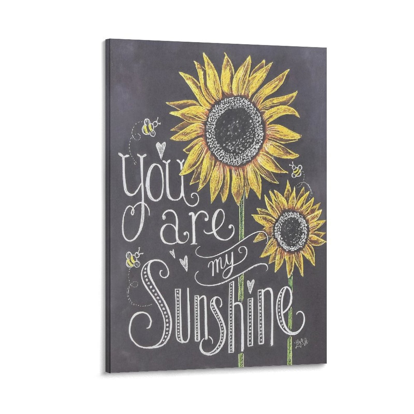 Sunflower You Are My Sunshine Canvas Poster Bedroom Decoration Landscape Office Valentine's ...