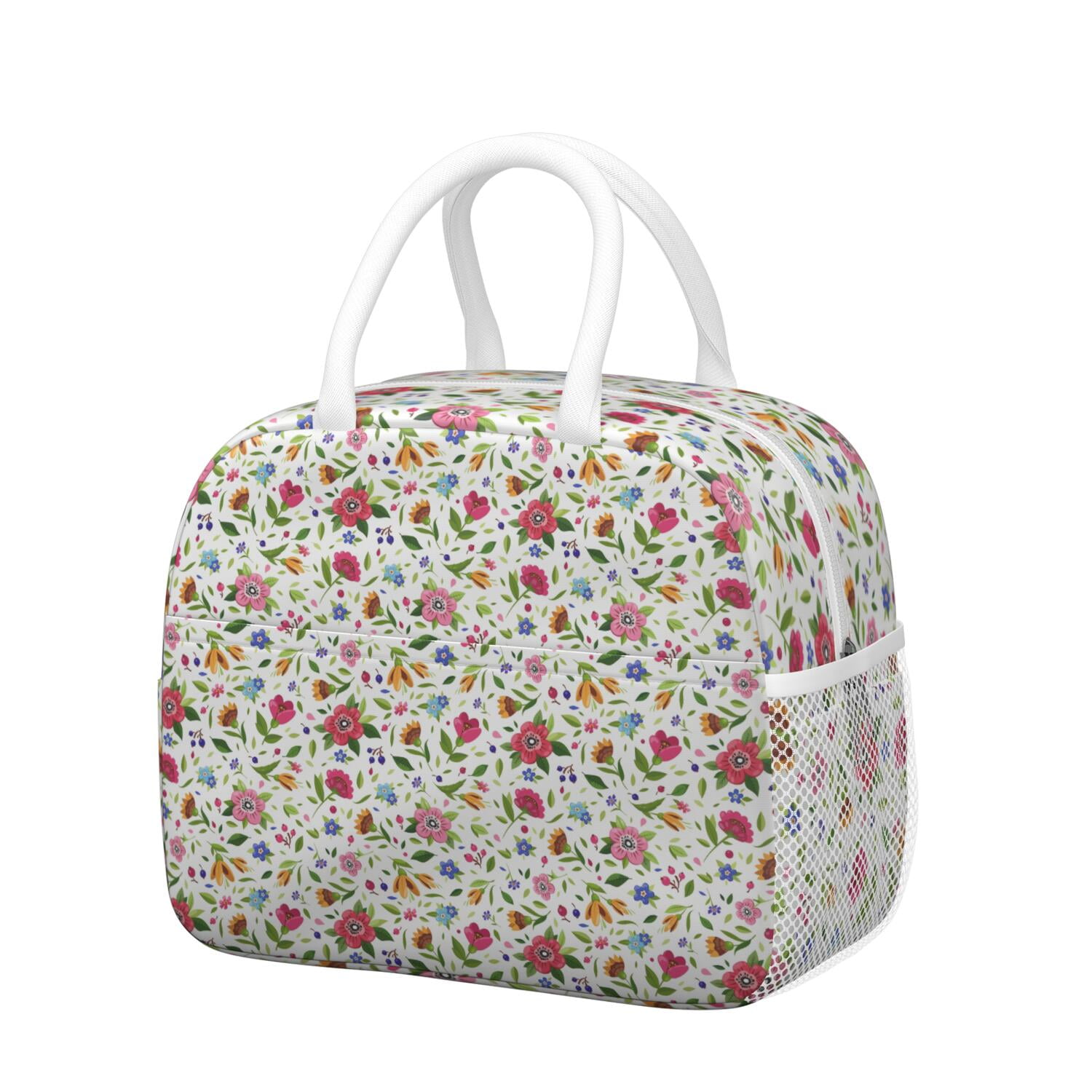 Sunflower and Truck Design Lunch Box - Reusable Insulated Lunch Bag ...