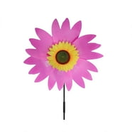 Outdoor Decor: 2Pcs Plastic Flower Wind Spinners, Colorful Windmill ...