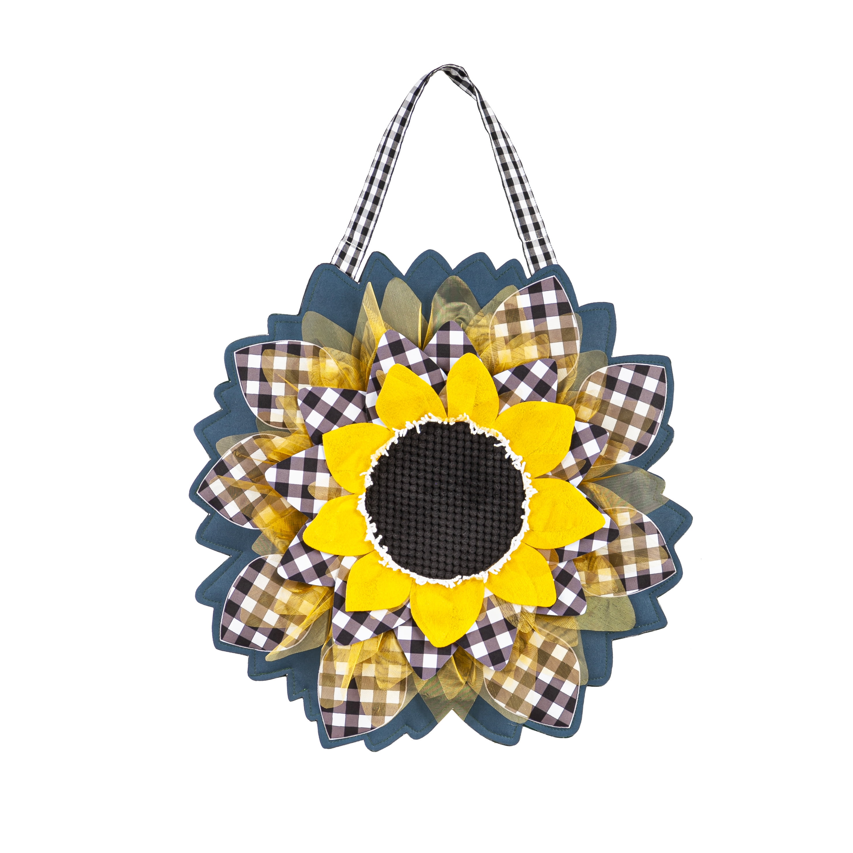 Sunflower with Checks Door Décor - Walmart.com