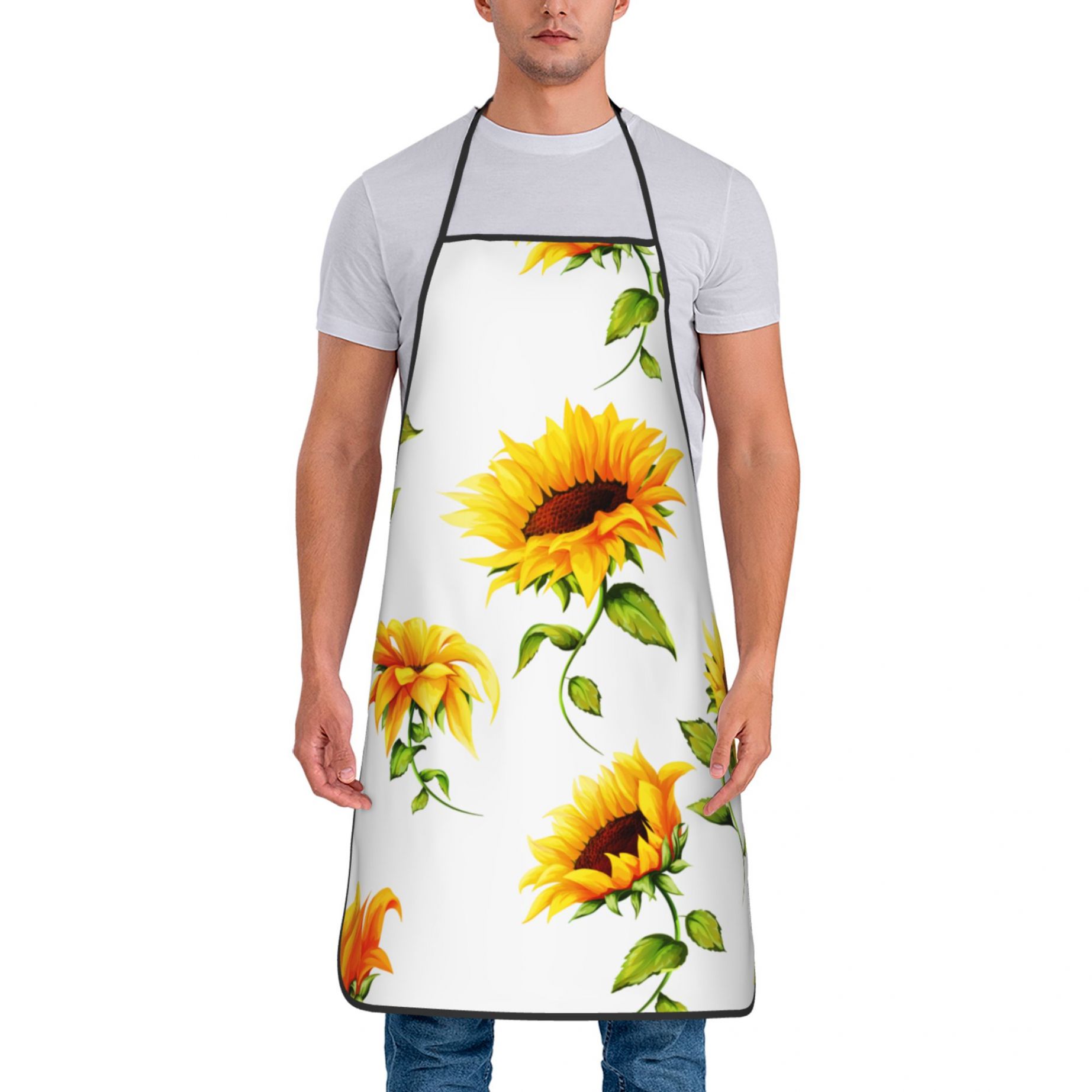 Sunflowers (2) Aprons for Women Men Waterproof Apron Kitchen Chef ...