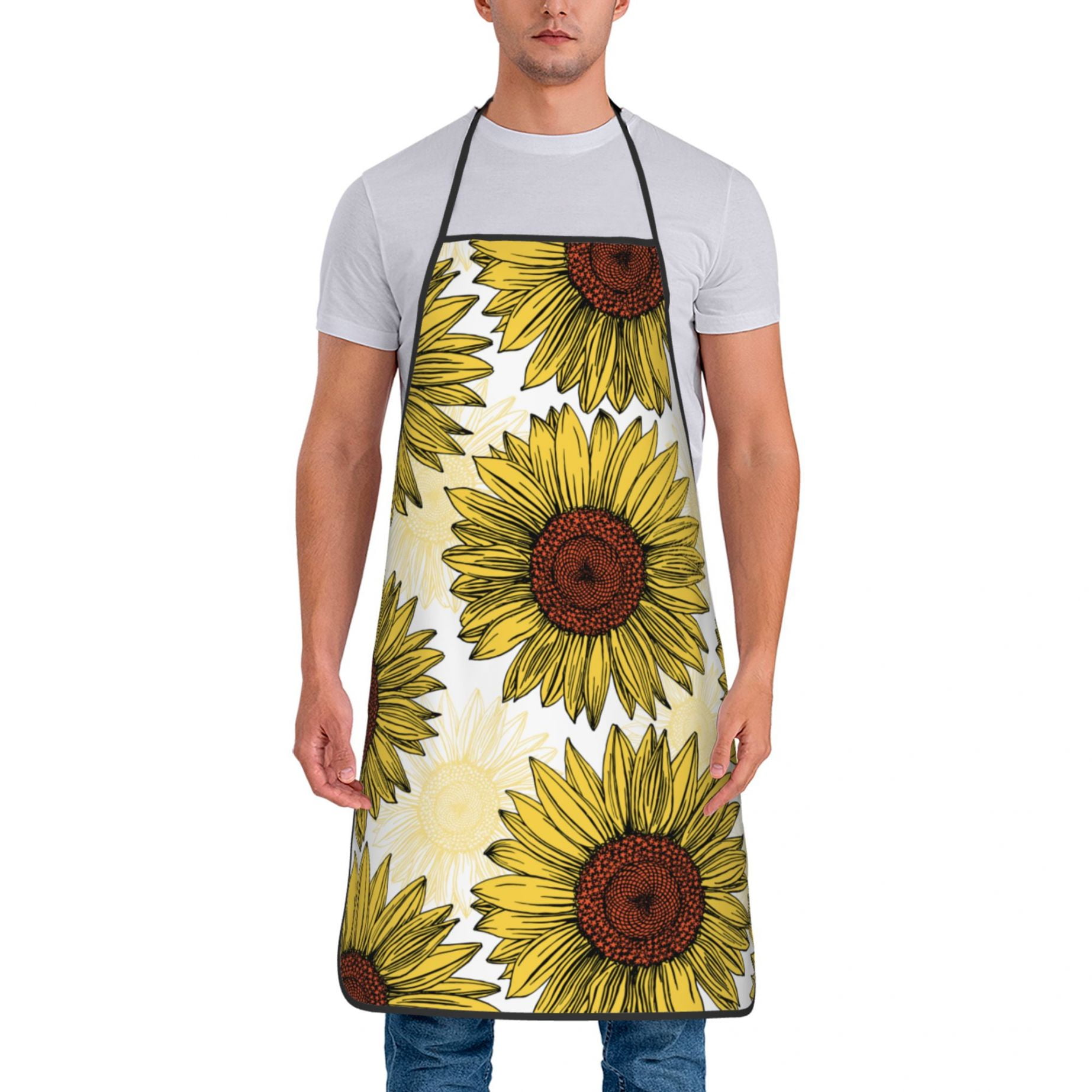 Sunflowers (8) Aprons for Women Men Waterproof Apron Kitchen Chef ...