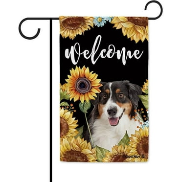 Autism Awareness Bernese Mountain Dog Accept Understand Love Garden Flag 12x18in Double Sided ...