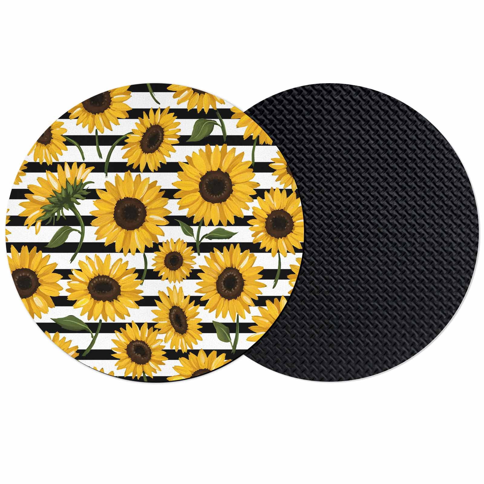 Sunflowers Coasters Set of 2, Absorbent Coasters for Drinks, Summer ...