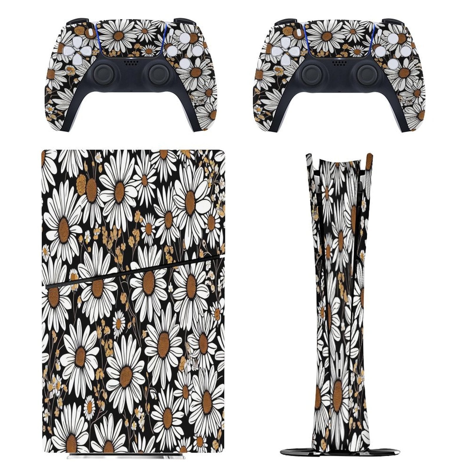 Sunflowers, Daisies, Crushed Flowers PS5/PS5 Slim Digital Disc Skin ...
