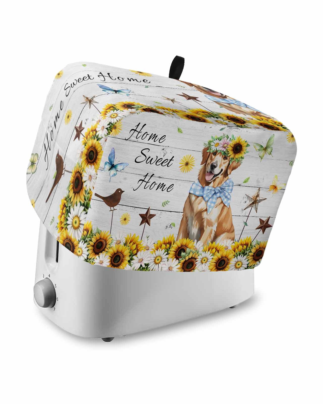 Sunflowers Dog Toaster Cover 2 Slice, Small Kitchen Appliance Covers ...