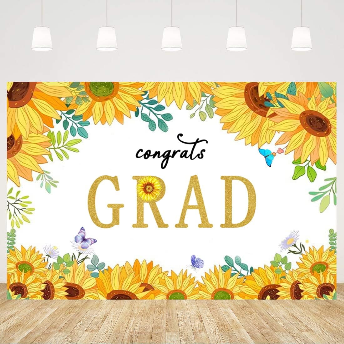 Sunflowers Graduation Backdrop Class of 2023 Flowers Photography ...