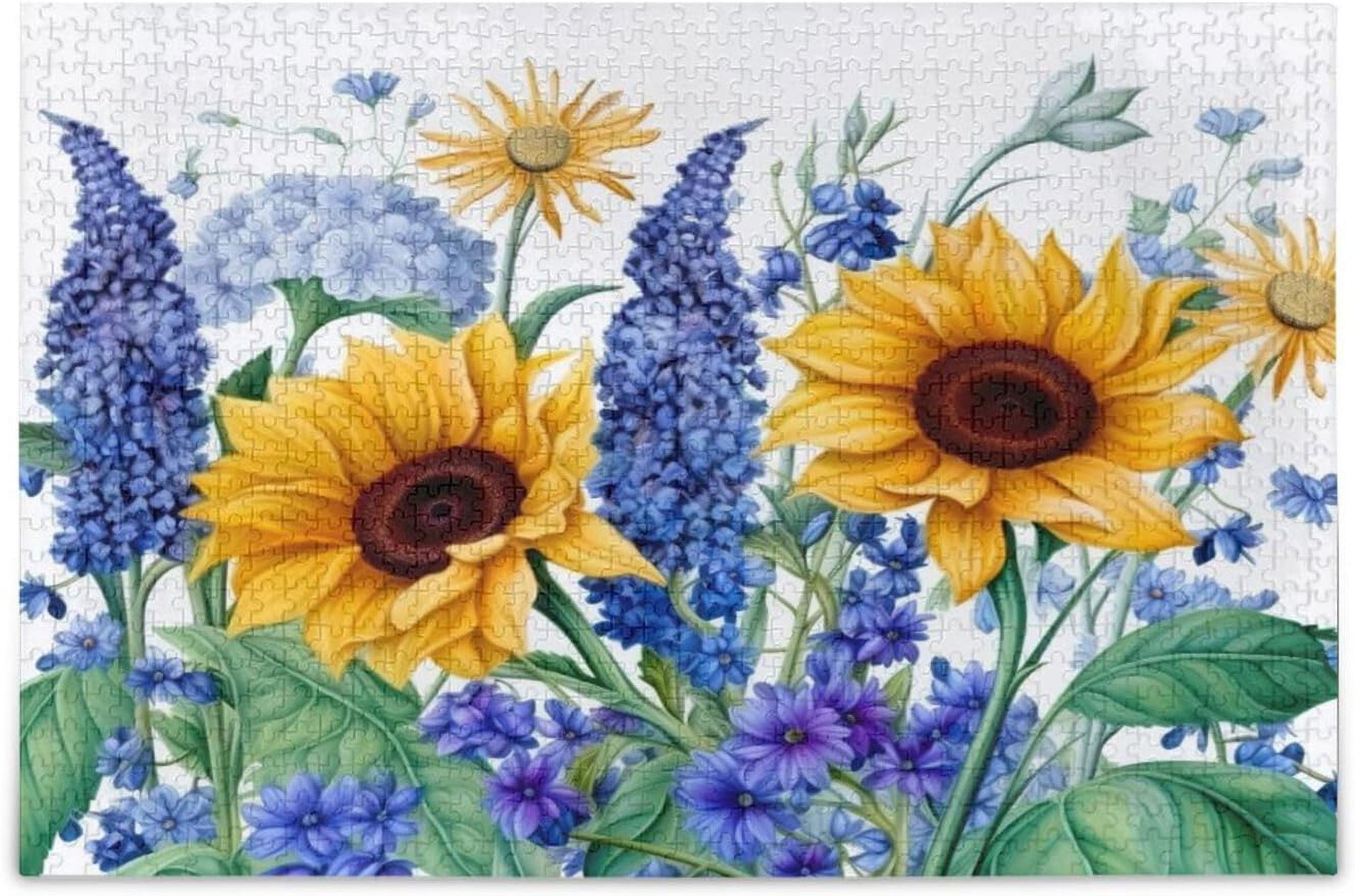 Sunflowers Jigsaw Puzzles 1000 PiecesPuzzles for Adults Family Game ...