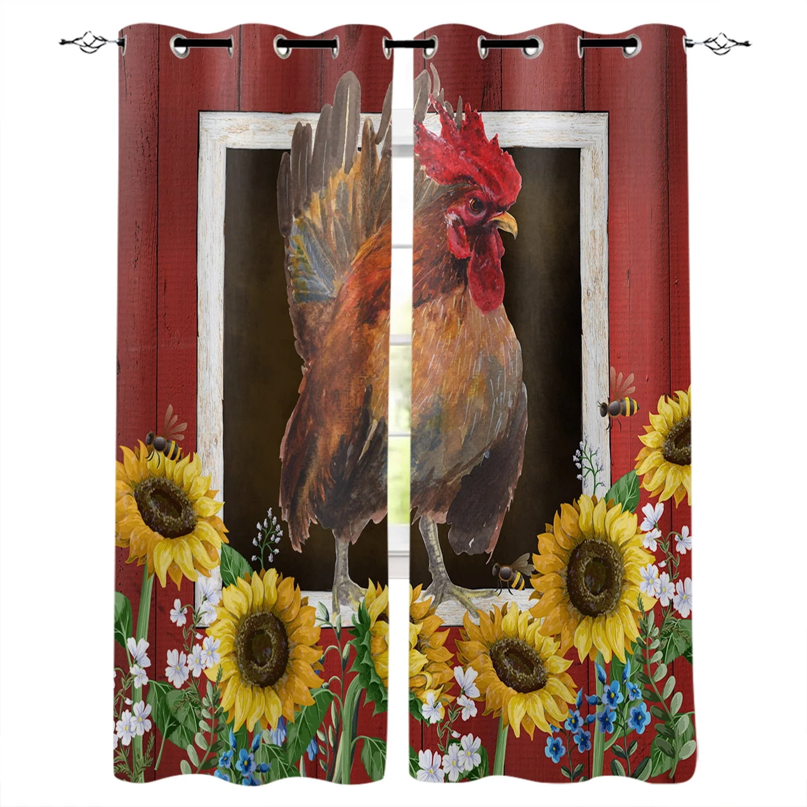 Sunflowers Newspaper Window Curtains Window Blinds Bathroom Outdoor ...