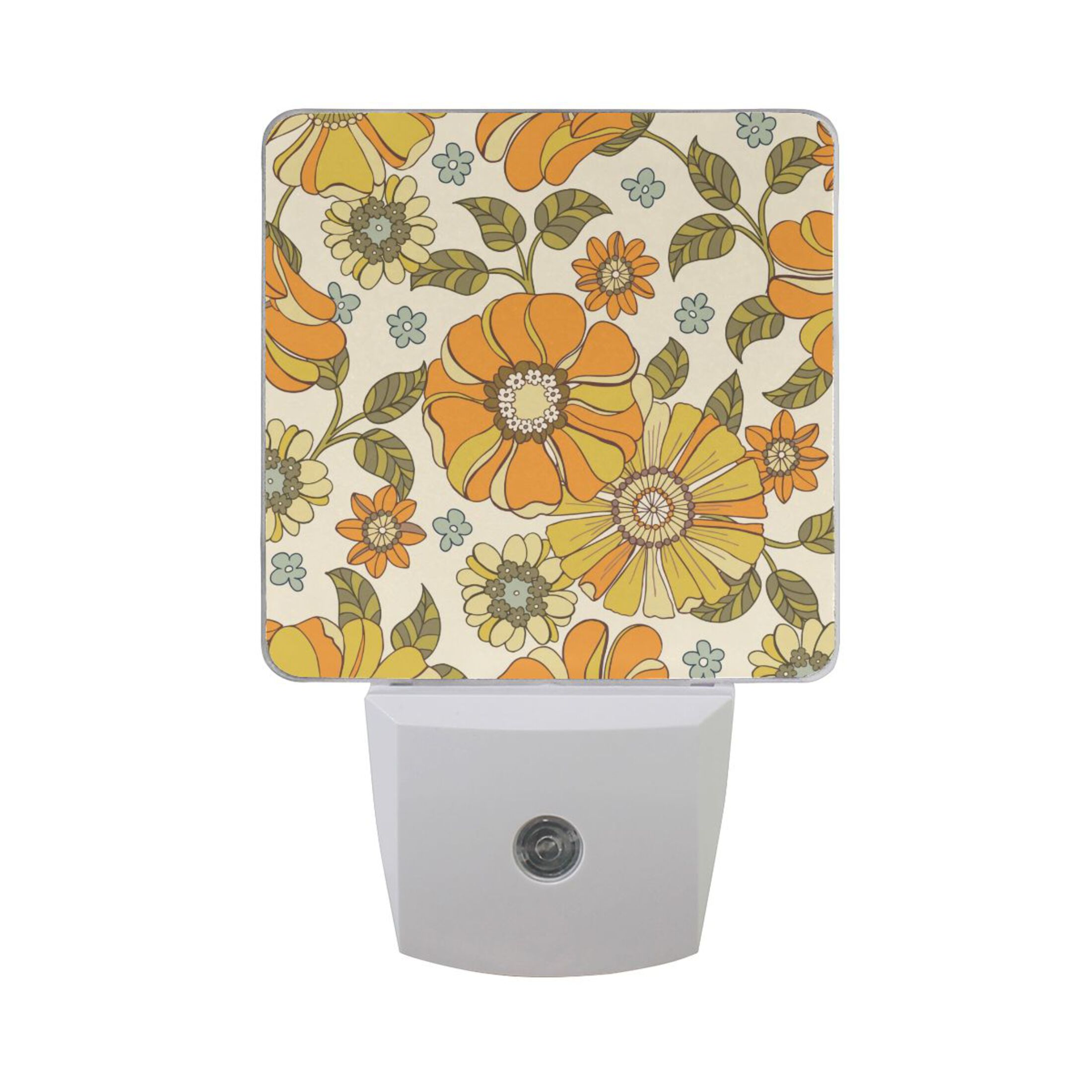 Sunflowers Night Light LED Dusk to Dawn Auto Sensor Night Lamp Plug-in ...