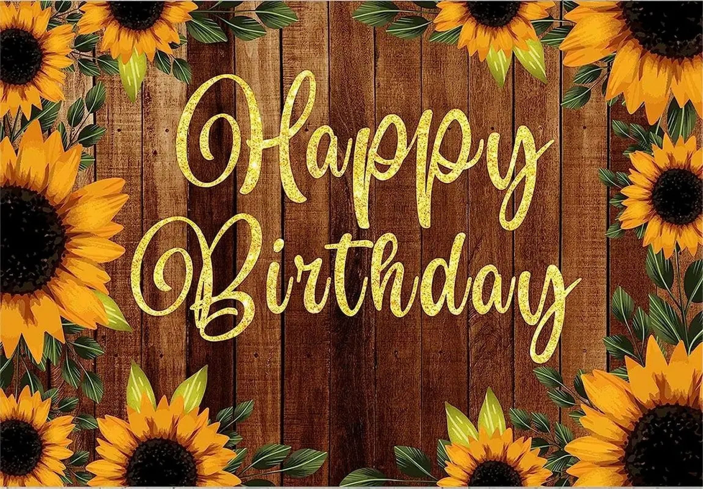 Sunflowers Photography Backdrops Background ration Baby Shower Party Custom Birthday Backdrop ...